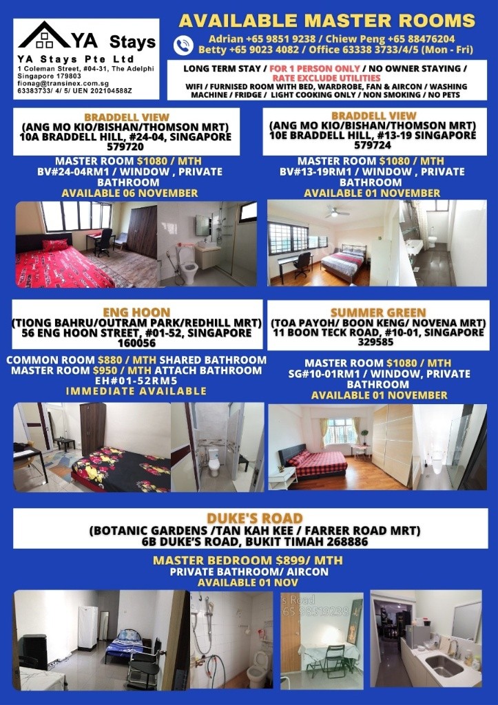 Braddell MRT / Marymount MRT / Caldecott MRT - Master Bedroom in ...