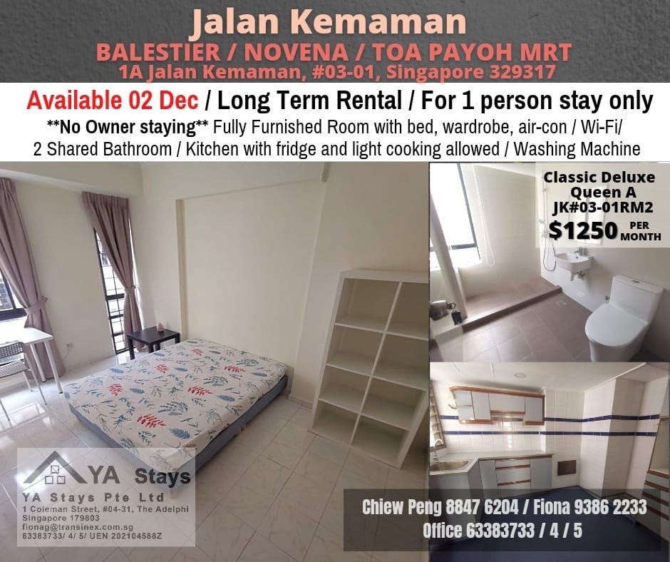 Jalan Kemaman - Toa Payoh, Novena, Boon Keng MRT / Available on 02 ...
